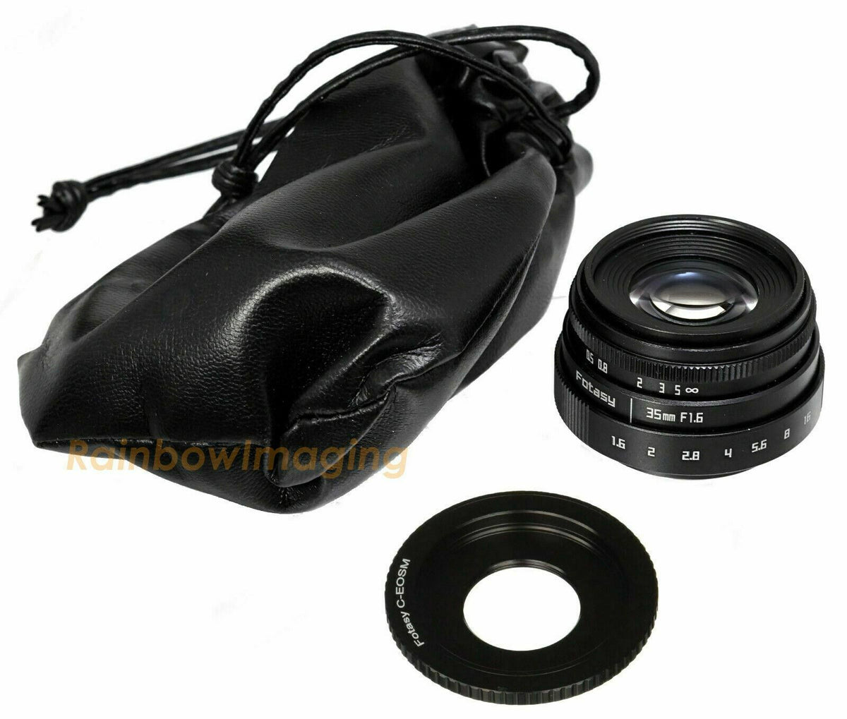 Fotasy 35MM APS-C F1.6 MC Lens +Adapter for Canon EF-M M1 M2 M3 M5 M6 ...